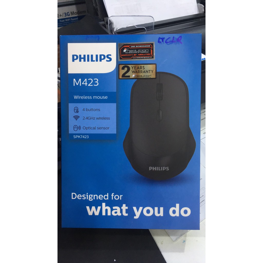 เม้าส์ไร้สาย Philips M423 | Shopee Thailand