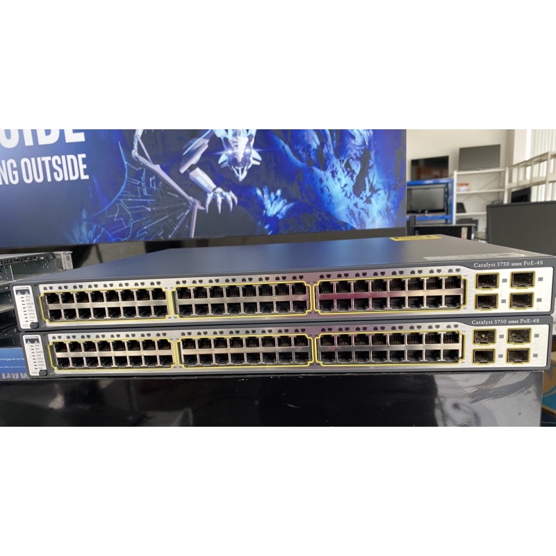 Switch Cisco Catalyst 3750 Series PoE-48 port มือ 2 | Shopee Thailand
