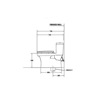 สุขภัณฑ์ 1 ชิ้น C1015 COTTO 3/4.5L ขาว | COTTO | ขภัณฑ์ 1P C1015 3/4.5 ...