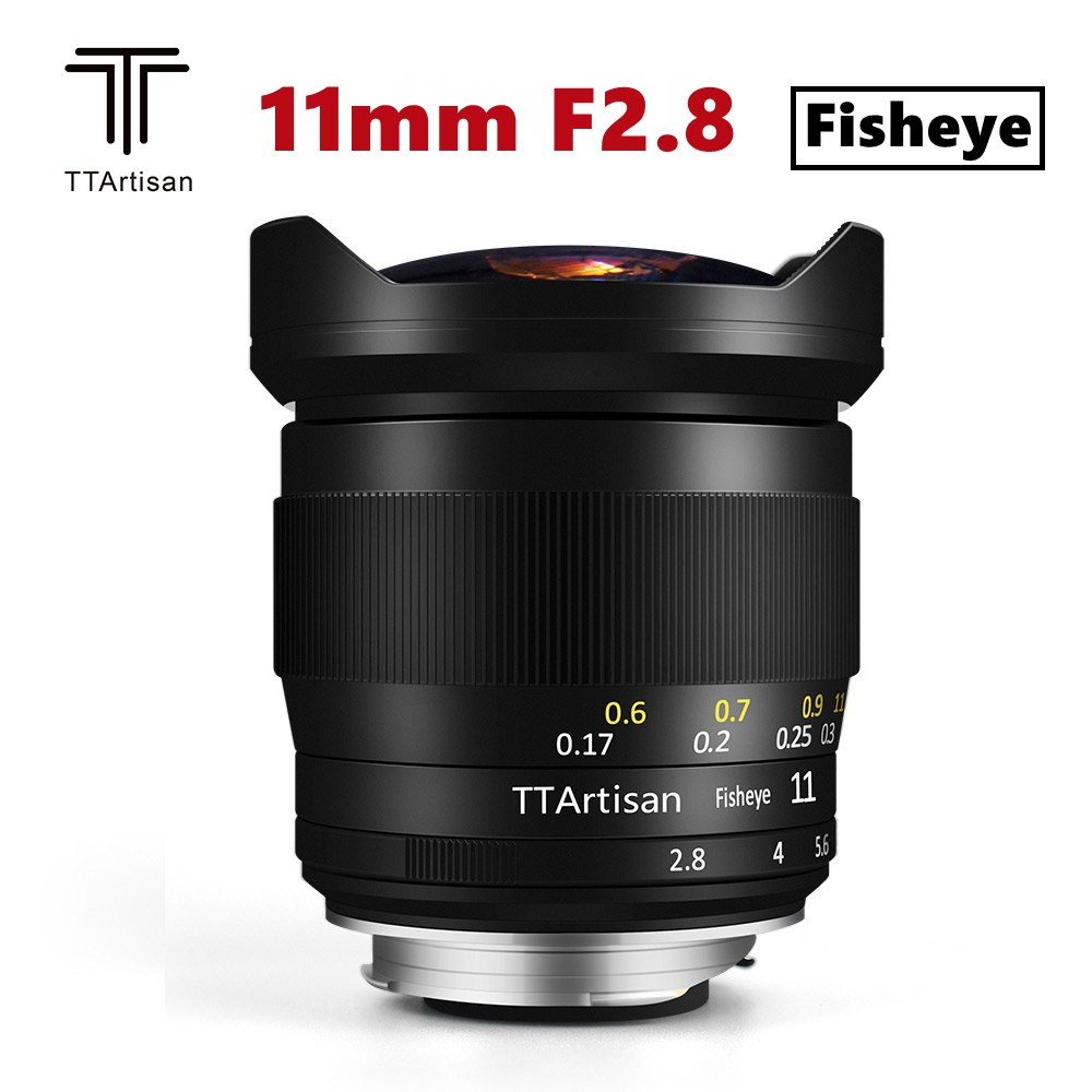 TTArtisan 11mm F2.8 Full Fame Ultra-Wide Fisheye เลนส์สำหรับ E mount A7II A7RII A7SII A6300 ...
