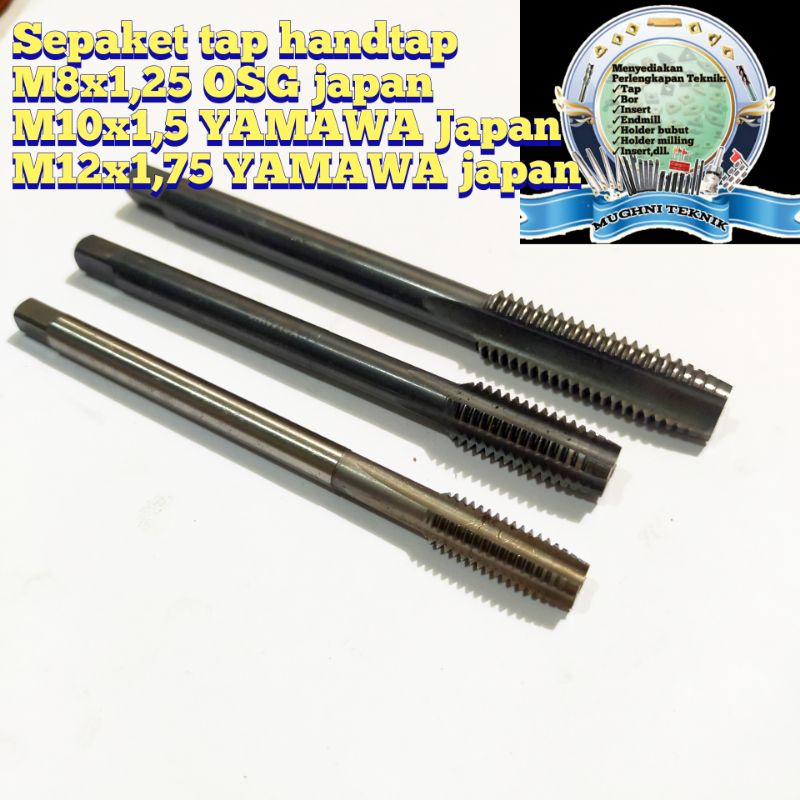 แพ็คเกจแฮนด์แทป m8x1,25 OSG m10x1.5 YAMAWA m12x1,75 YAMWA | Shopee Thailand
