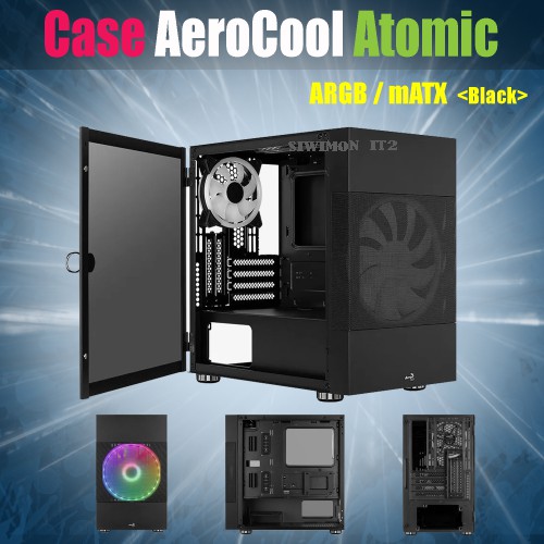 Case (NP) AeroCool Atomic ARGB,mATX | Shopee Thailand