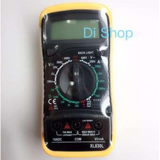Di shop XL830L Digital Multimeter ดิจิตอล มัลติมิเตอร์ วัดแรงดัน วัดกระแส AD/DC วัดความต้านทาน ...