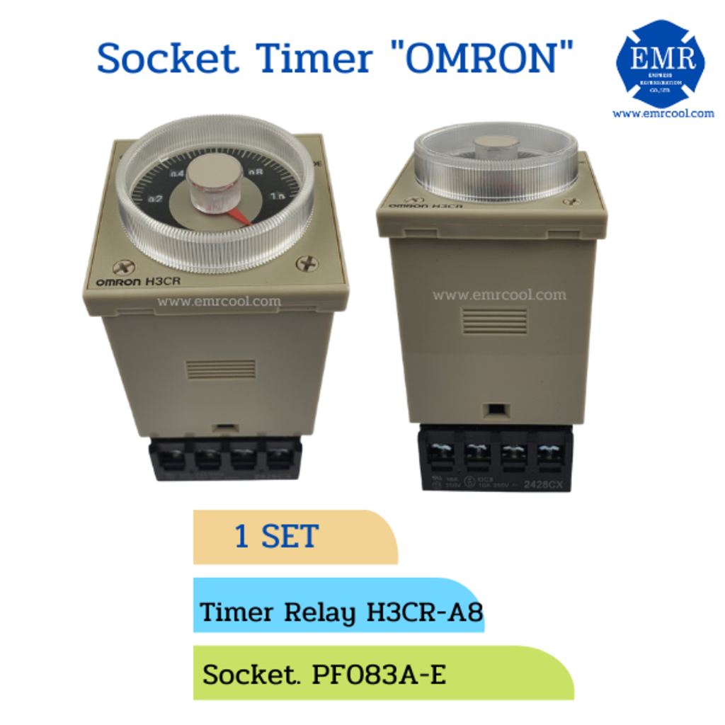 OMRON Timer Relay+Socket H3CR-A8 | Shopee Thailand