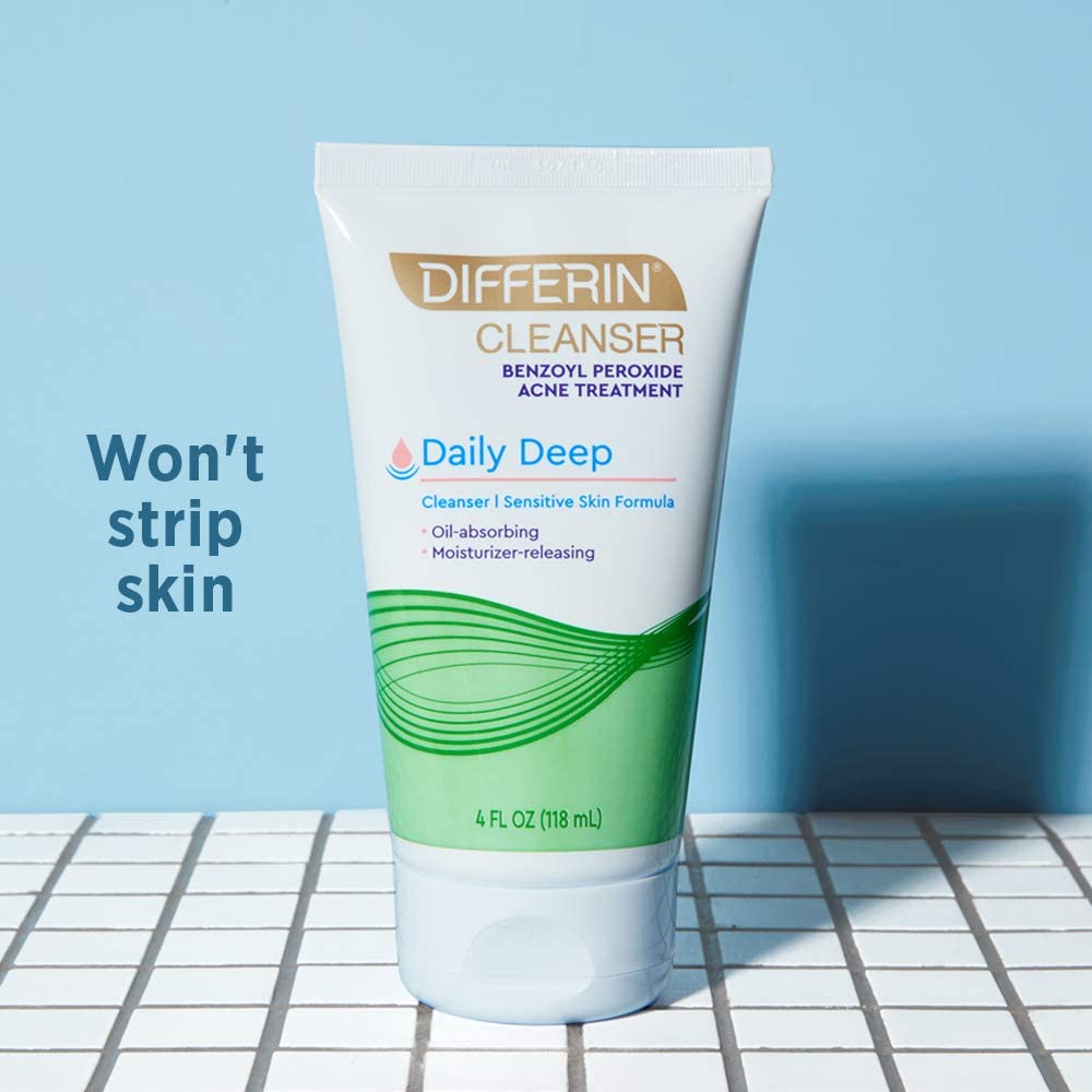 [ของแท้ 100% - กล่องไม่สวย] DIFFERIN DAILY DEEP CLEANSER BENZOYL ...