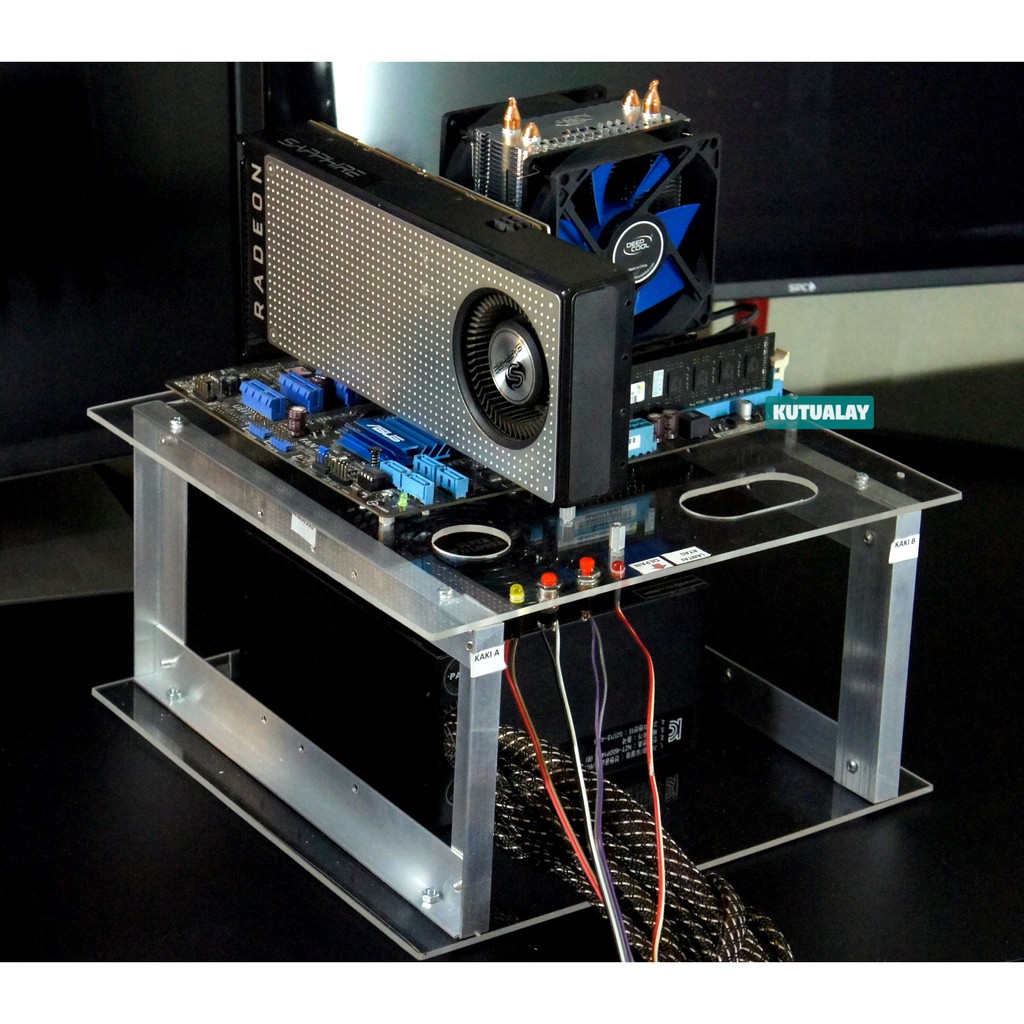 Putih Casing PC CPU Open Air MATX Micro ATX Mini ITX Custom อะคริลิคสี ... Putih Casing PC CPU Open Air MATX Micro ATX Mini ITX Custom อะคริลิคสี ...