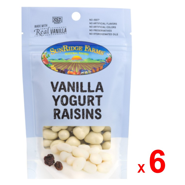 SUNRIDGE FARMS ลูกเกดเคลือบโยเกิร์ต วานิลลา ซันริดจ์ ฟาร์มส ผลิตในสหรัฐ ...