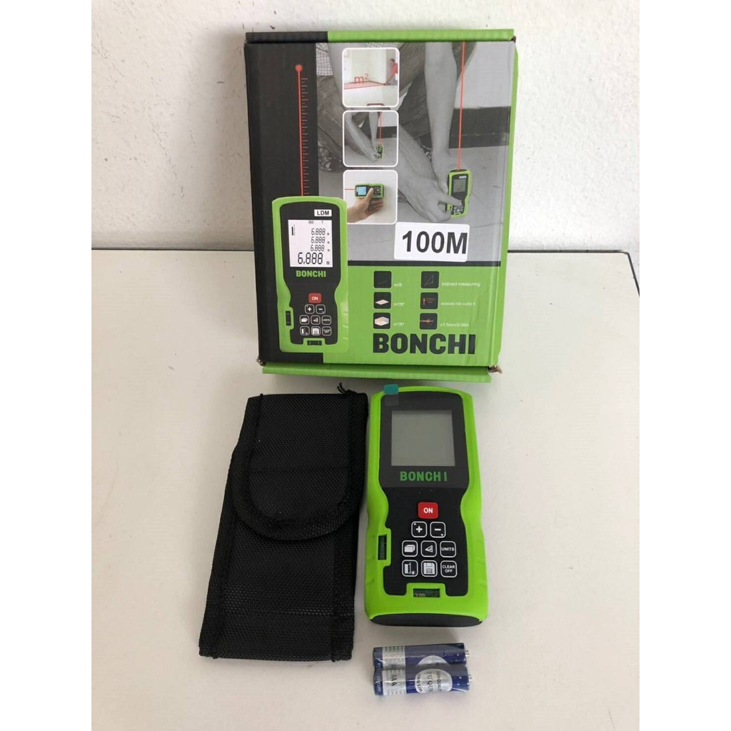 เลเซอร์วัดระยะดิจิตอล BONCHI 100 เมตร | Shopee Thailand