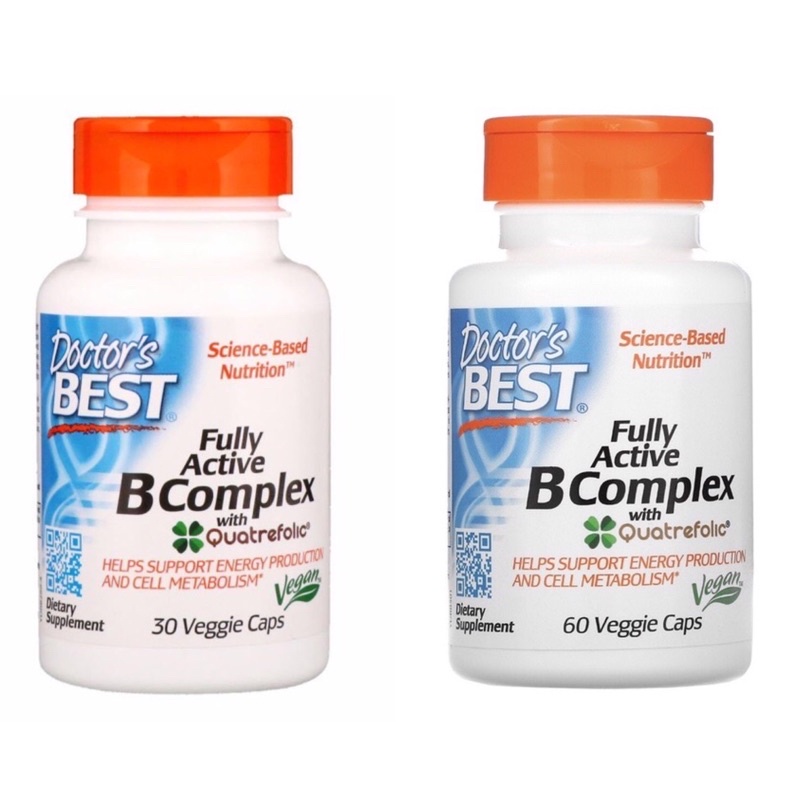 ล็อตใหม่ exp 2026 วิตามินบี บีรวม Doctor's Best, Fully Active B Complex ...