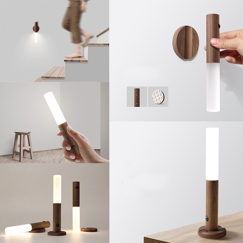 Wireless Motion Sensor Smart Baton LED Light Magnetic Base & USB ...