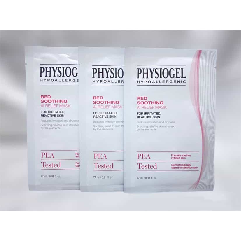 PHYSIOGEL RED SOOTHING AI RELIEF MASK ฟิสิโอเจล เรด ซูทติ้ง เอไอ รีลีฟ มาสค์ ขนาด 27 ml | Shopee ...