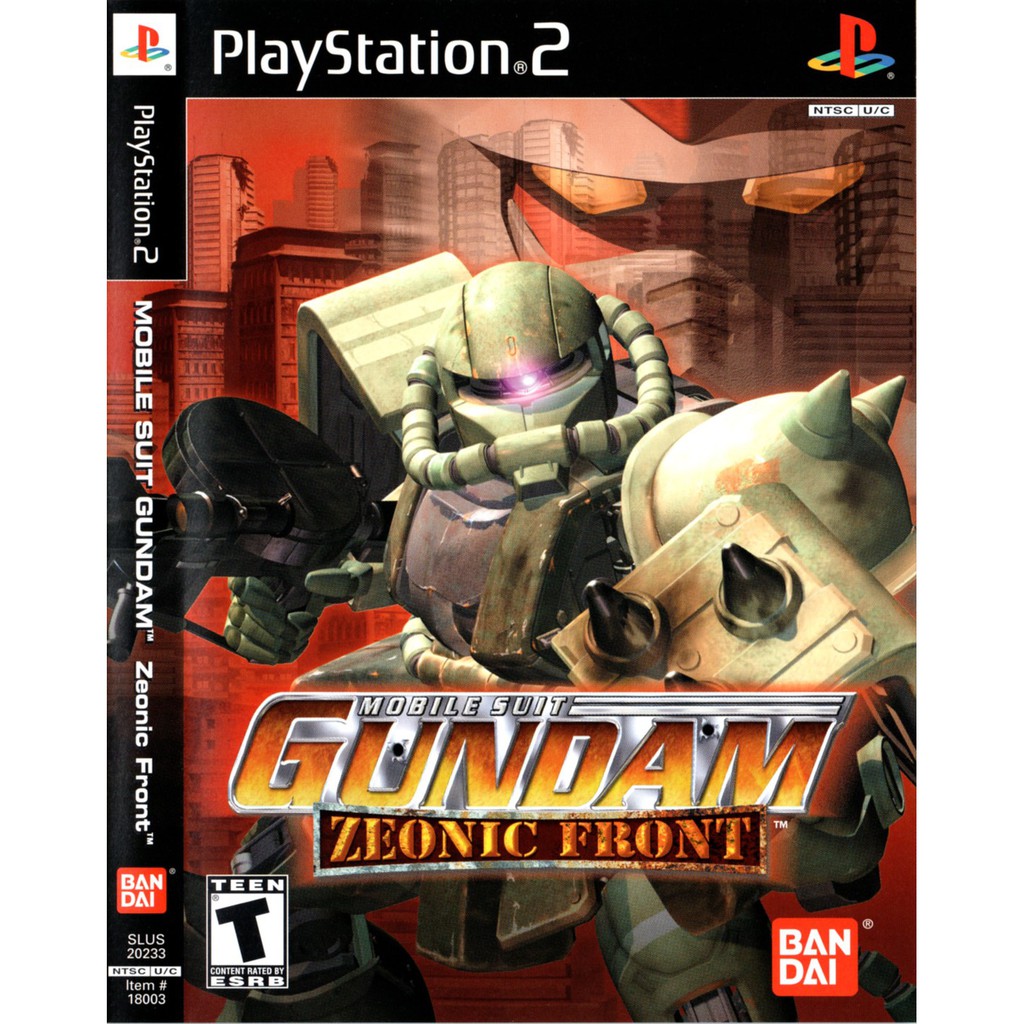 แผ่นเกมส์ Mobile Suit Gundam Zeonic Front PS2 Playstation 2 คุณภาพสูง ...