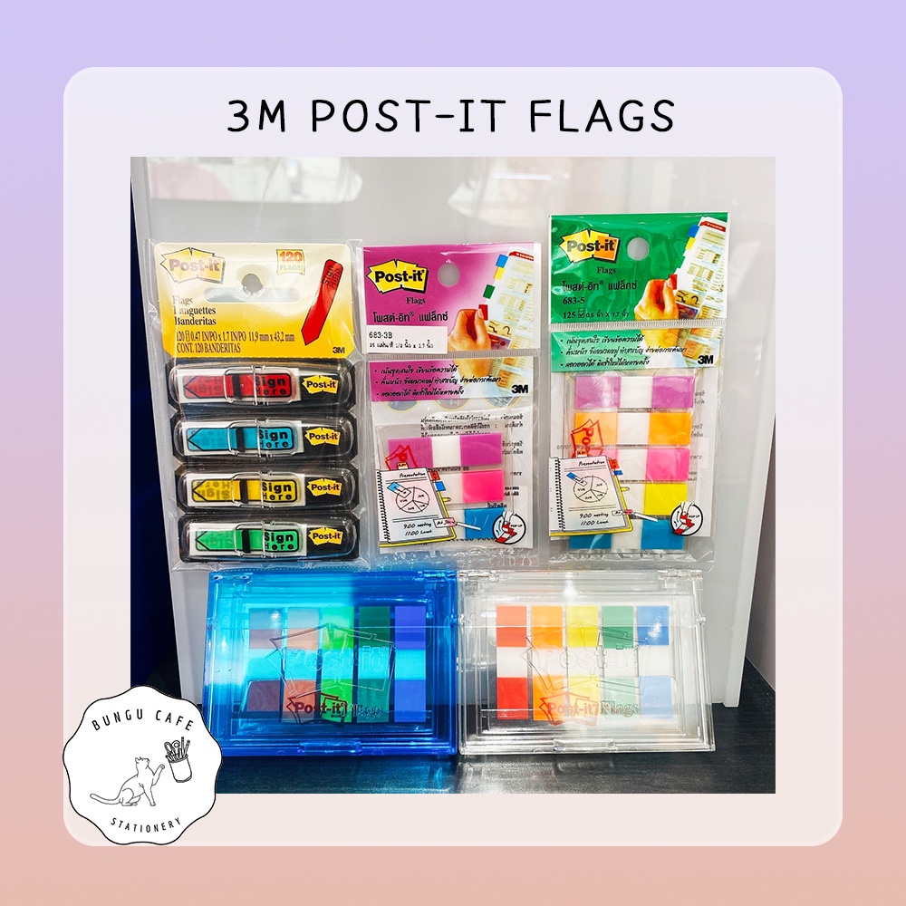 3M Post-it Flags // 3M โพสต์-อิท แฟล็กซ์ สำหรับเน้นจุดสำคัญ คั่นหน้า ...