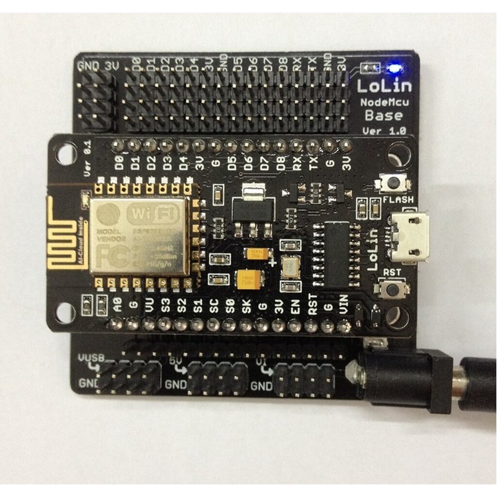 บอร์ดขยายขา NodeMCU v3 และ ESP8266 WIFI development board base ...
