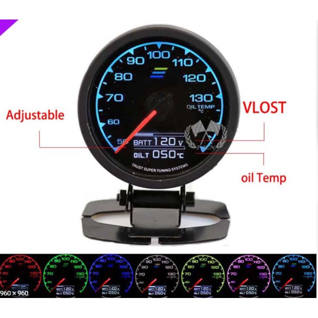 เกจวัดอุณหภูมิน้ำมันเครื่อง Greddy 2 in 1 oil temp. | Shopee Thailand
