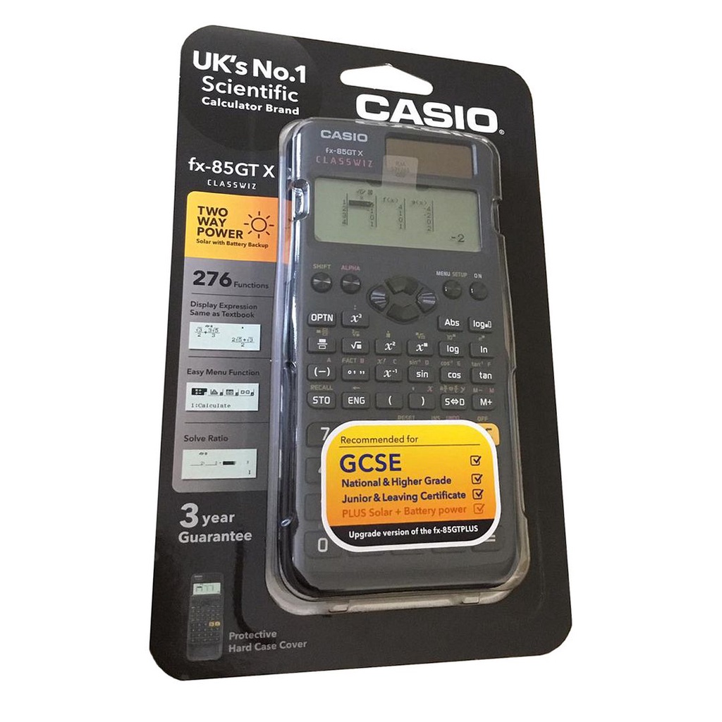 Casio fx-85GTX Entry-level Scientific Calculator (Black), Battery+ ...