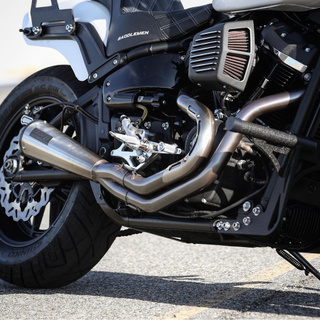 Vance & Hines Stainless 2-Into-1 Upsweep Exhaust For Harley Softail ...