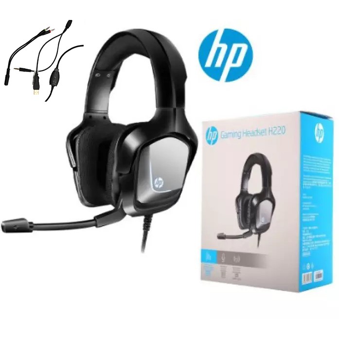 HP หูฟัง รุ่น H220/H220GS/H120/H100 Gaming Headset (Black) | Shopee ...