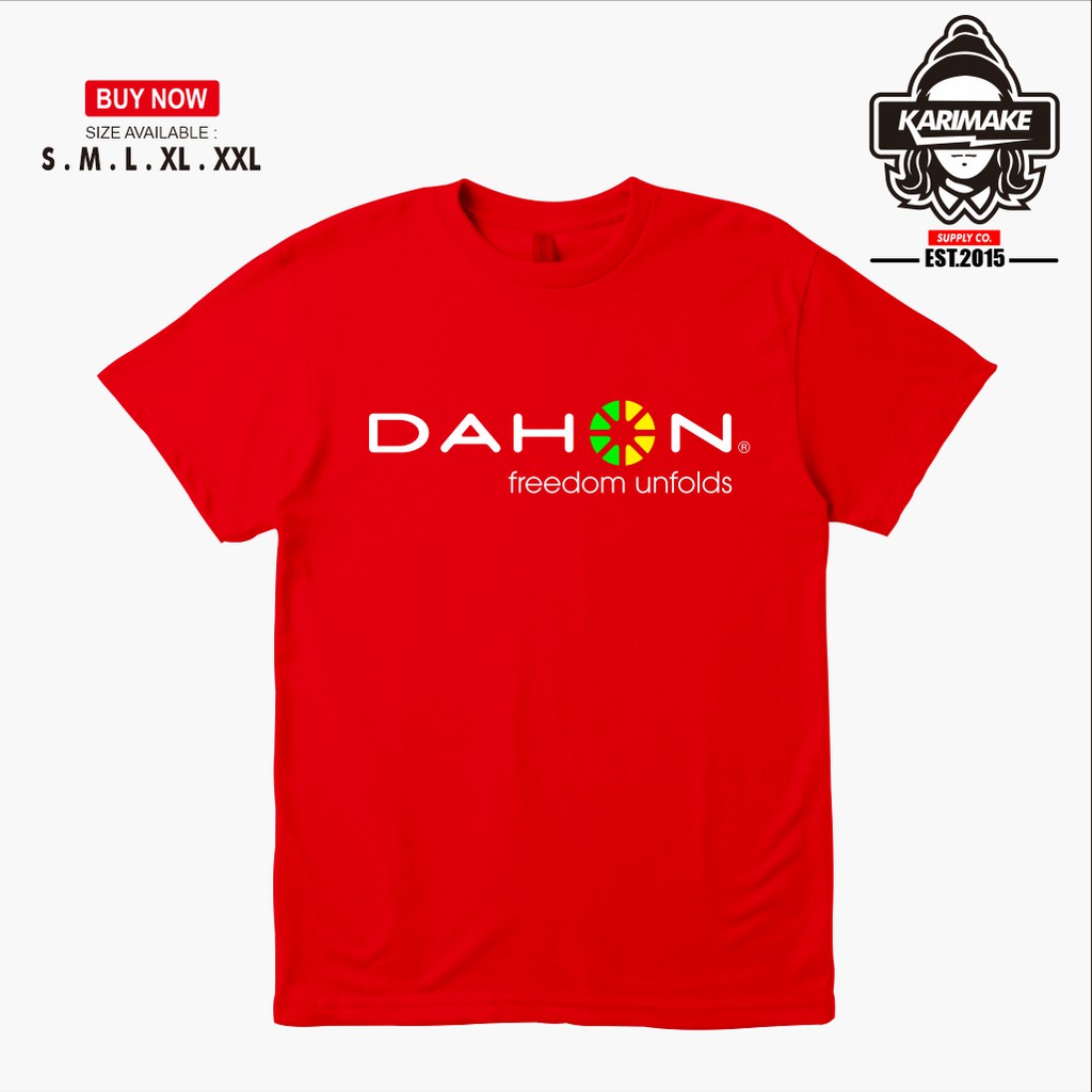 เสื้อยืดคอกลม Dahon Folding Bike T-Shirt Logo Sport Shirt ...