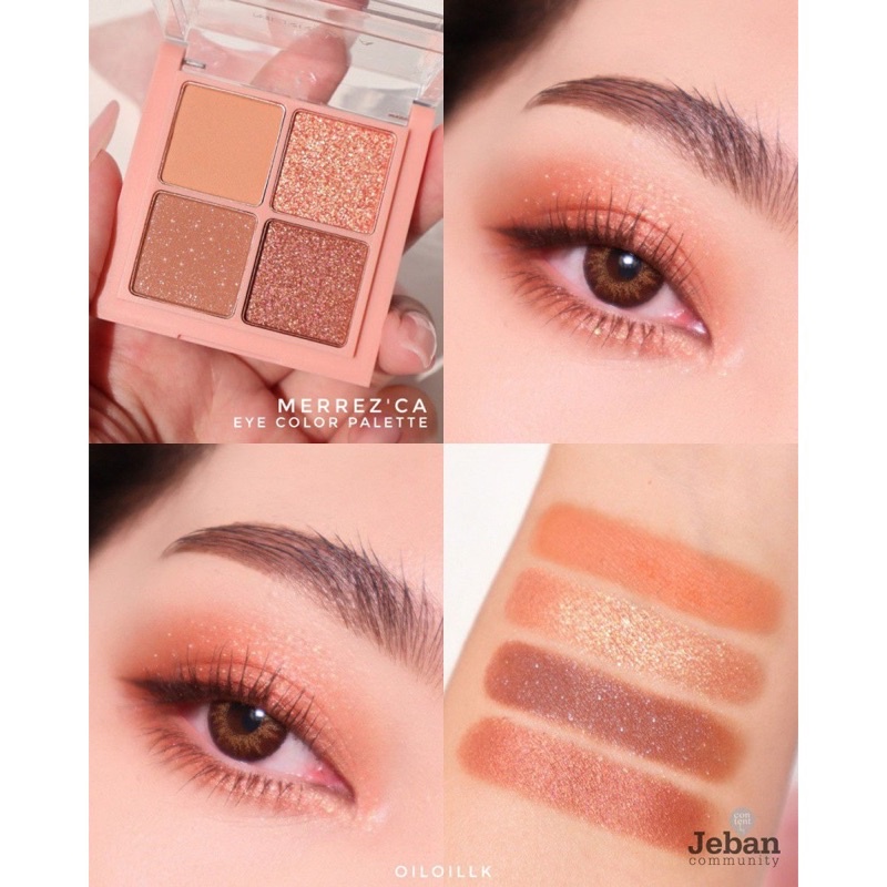 ️ Merrezca Eye Color Platte เบอร์ 03 อายแชโดว์พาเลท สีโทนชมพูโรสโกลด์ ...