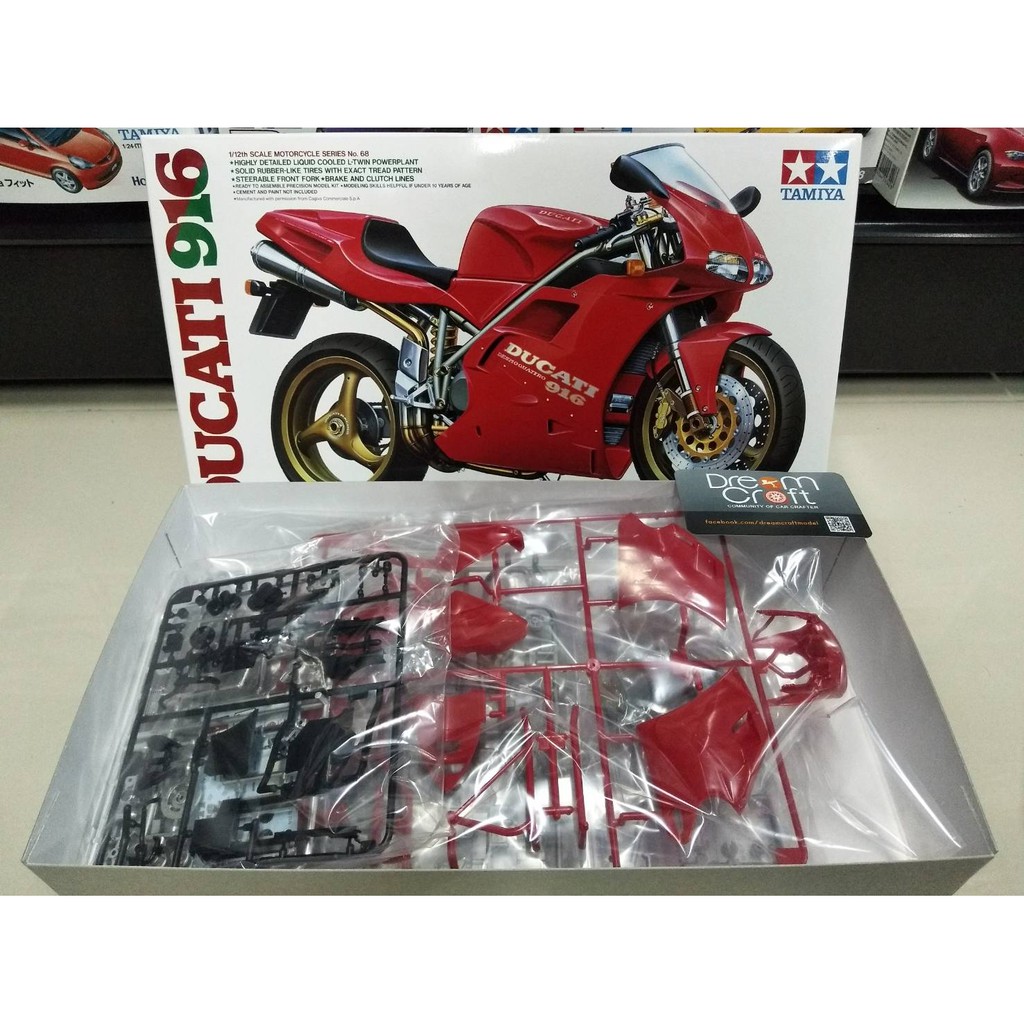 TAMIYA 1/12 Ducati 916 (โมเดลรถจักรยานยนต์ Model DreamCraft) | Shopee ...