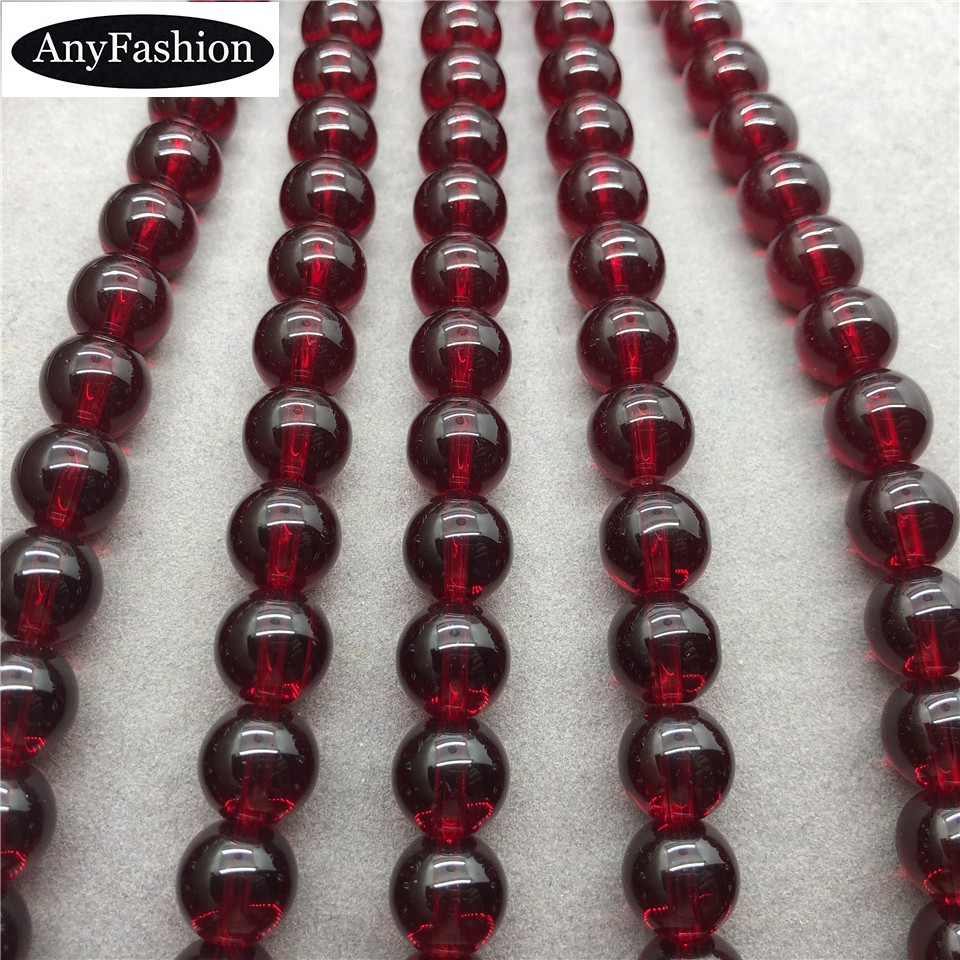 Deep Red Crystal Quartz Natural Stone Loose Bead Jewelry Lovers Woman ...