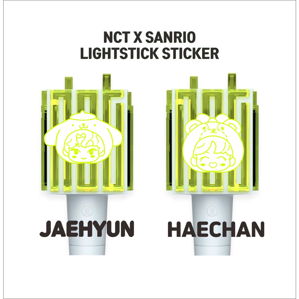 Nct X SANRIO Ver.2 LIGHTSTICK Sticker REFLECTIVE (สติ๊กเกอร์ ls ...