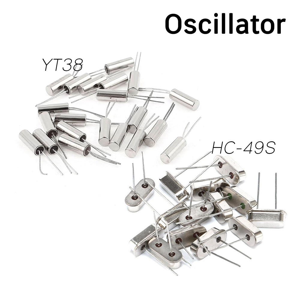 HC-49S YT38 Crystal แบบ Passive Quartz Resonator 49S คริสตัล Oscillator Xtal 32.768Khz 4Mhz 8Mhz ...