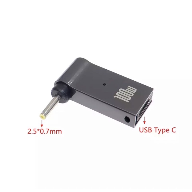 65W USB Type C To Dc Power Jack Connector USB C To Universal Laptop ...