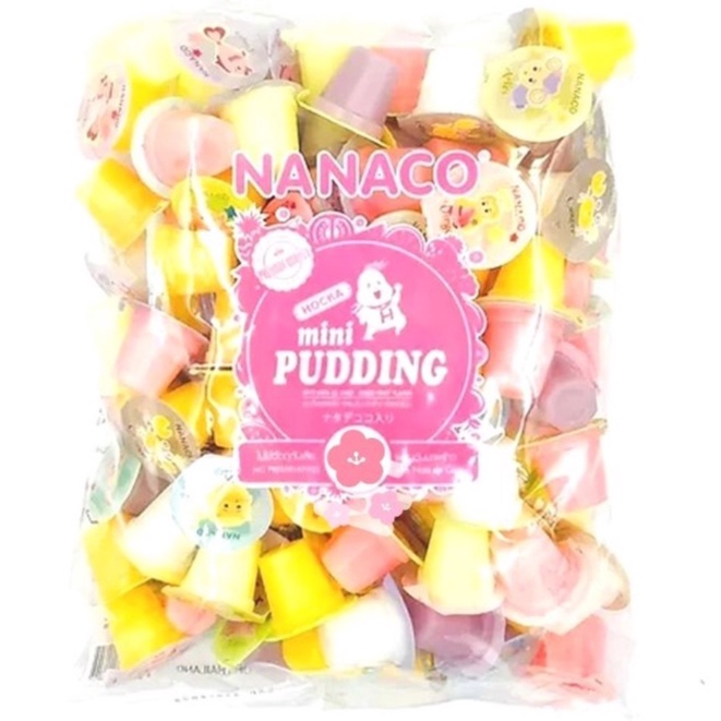 นานามินิพุดดิ้งNANACO PUDDINGพุดดิ้งผสมวุ้นมะพร้าวกลิ่นผลไม้ 1 ห่อมี 60 ...