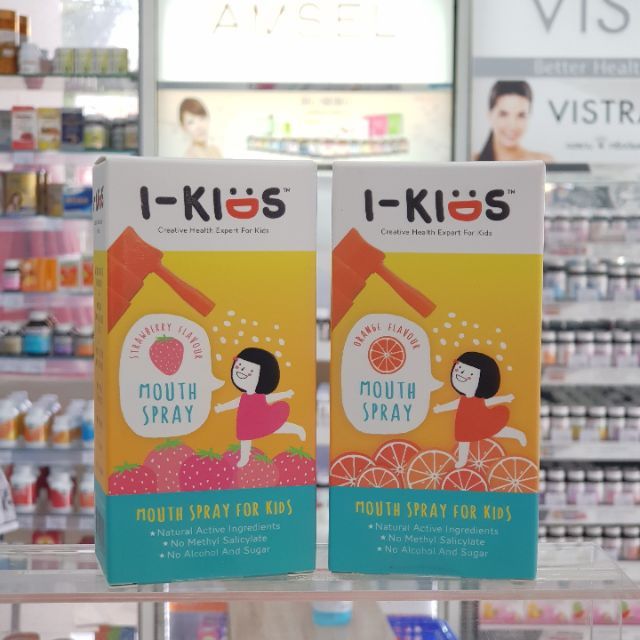 (แถมฟรีของเล่นสวมนิ้ว) I-Kids Mouth spray สเปรย์เพื่อช่องปากและลำคอ ...