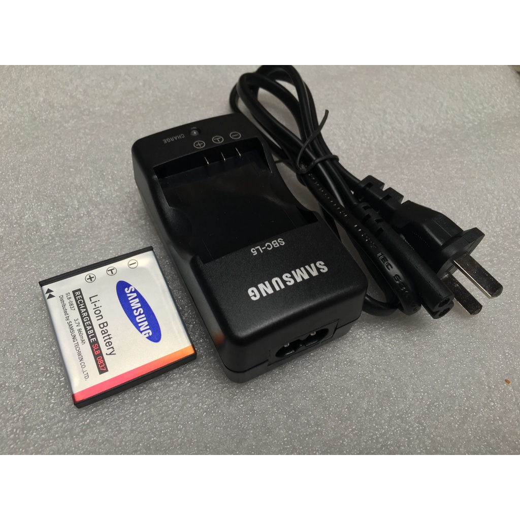 Samsung L50 L60 l73 i5 I6 i50 I70 NV3 กล้อง SLB-0837 แบตเตอรี่ + เครื่องชาร์จ | Shopee Thailand