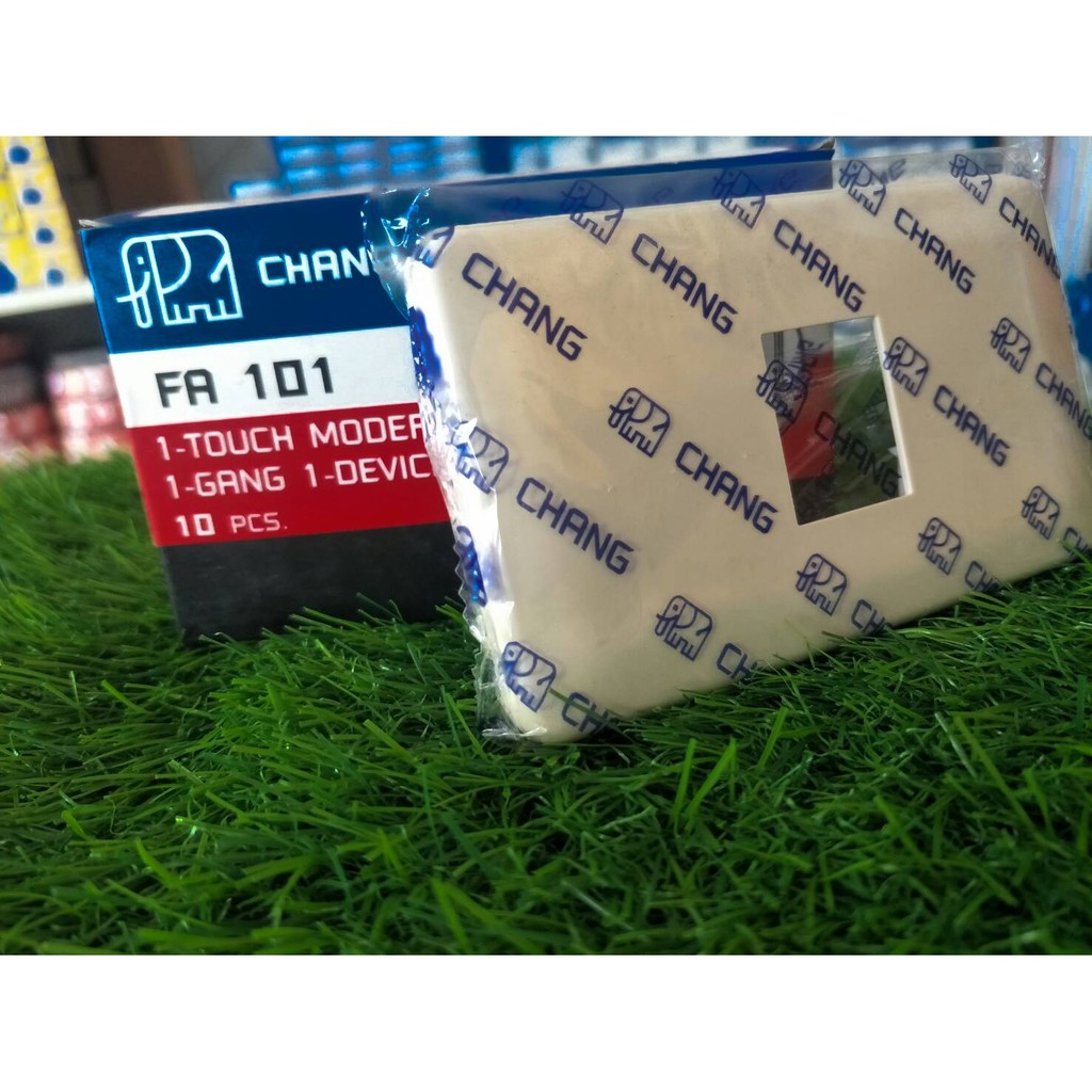 หน้ากากพลาสติก 1 ช่อง พร้อมตะเเกรง (FA101) (รุ่นเก่า) | Shopee Thailand