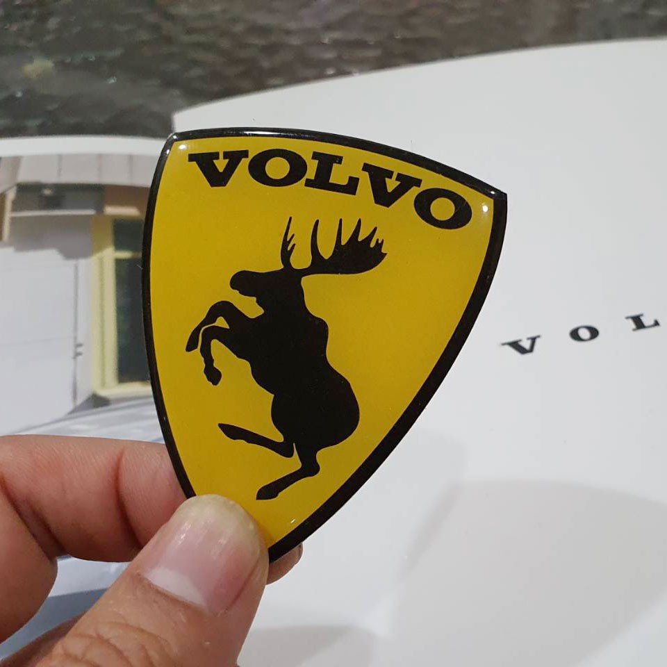 Sticker Moose Volvo ป้ายสติกเกอร์ กวางมูส วอลโว่ - สีเหลือง | Shopee ...