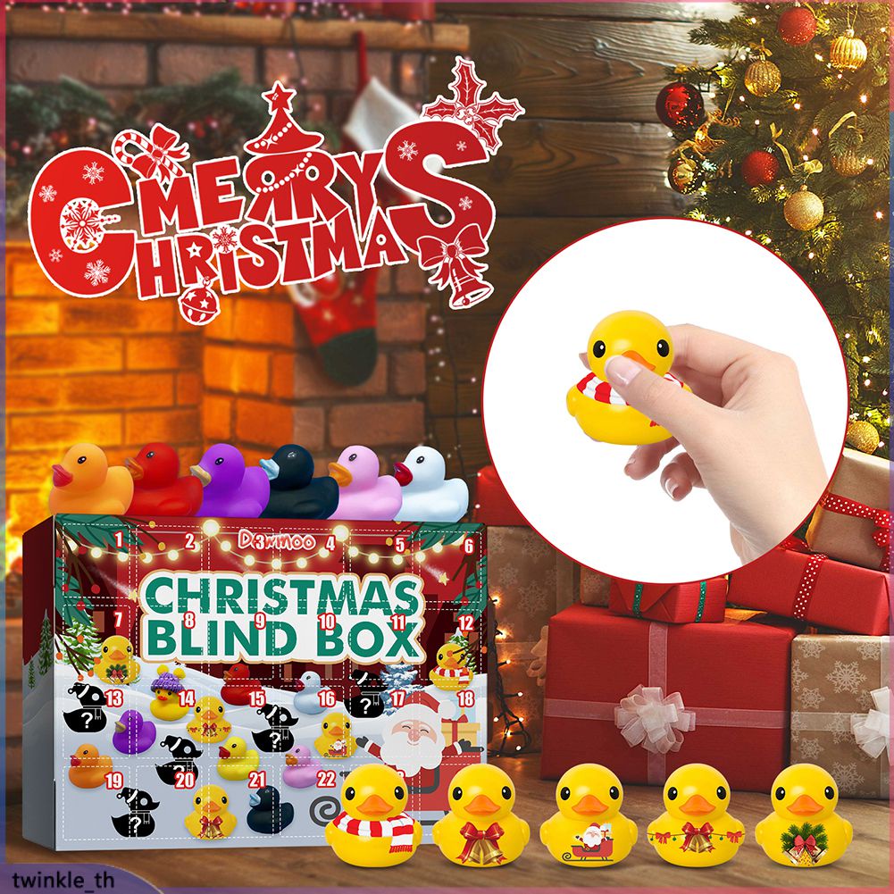24Pcs Christmas Duck Blind Box 24-Day Countdown Advent Calendar ...