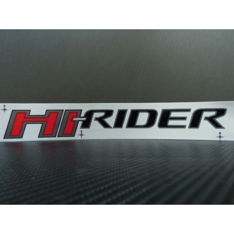 สติ๊กเกอร์ดั้งเดิมติดแก้มท้าย HI-RIDER (สำหรับ Ford Ranger) hirider ...