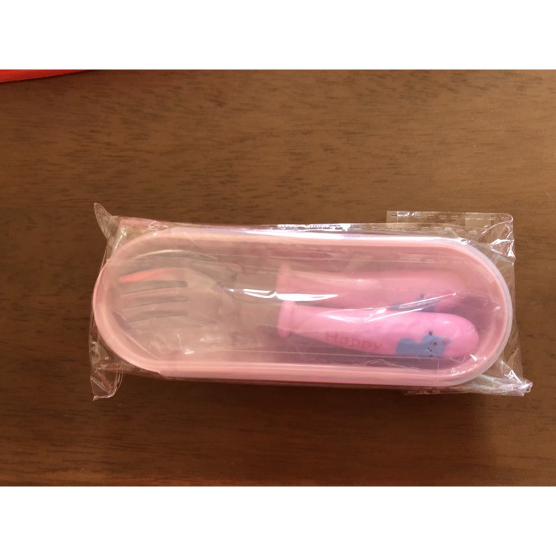 [ALL]‼️ช้อนส้อมเด็ก🍴ช้อนหัดทาน พร้อมกล่อง Pre-loaded spoon สเตนเลส304 ...