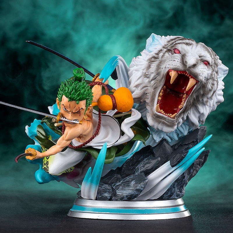 โมเดลฟิกเกอร์ One Piece GK Extreme Tiger Hunting White Tiger Zoro ...