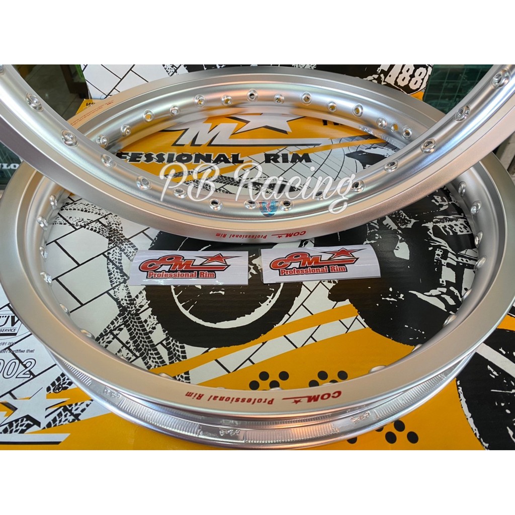 ล้อคอม Com Professional Rim ขนาด1.85ขอบ17 สีทอง/เงิน ราคาต่อคู่ ล้อกาบ ...