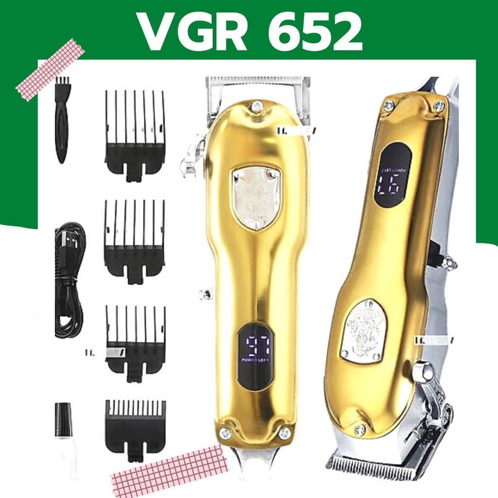 ปัตตาเลี่ยนรูปทรงสวยงามรุ่นคลาสสิค VGR - V652 มีหน้าจอ LED | Shopee ...