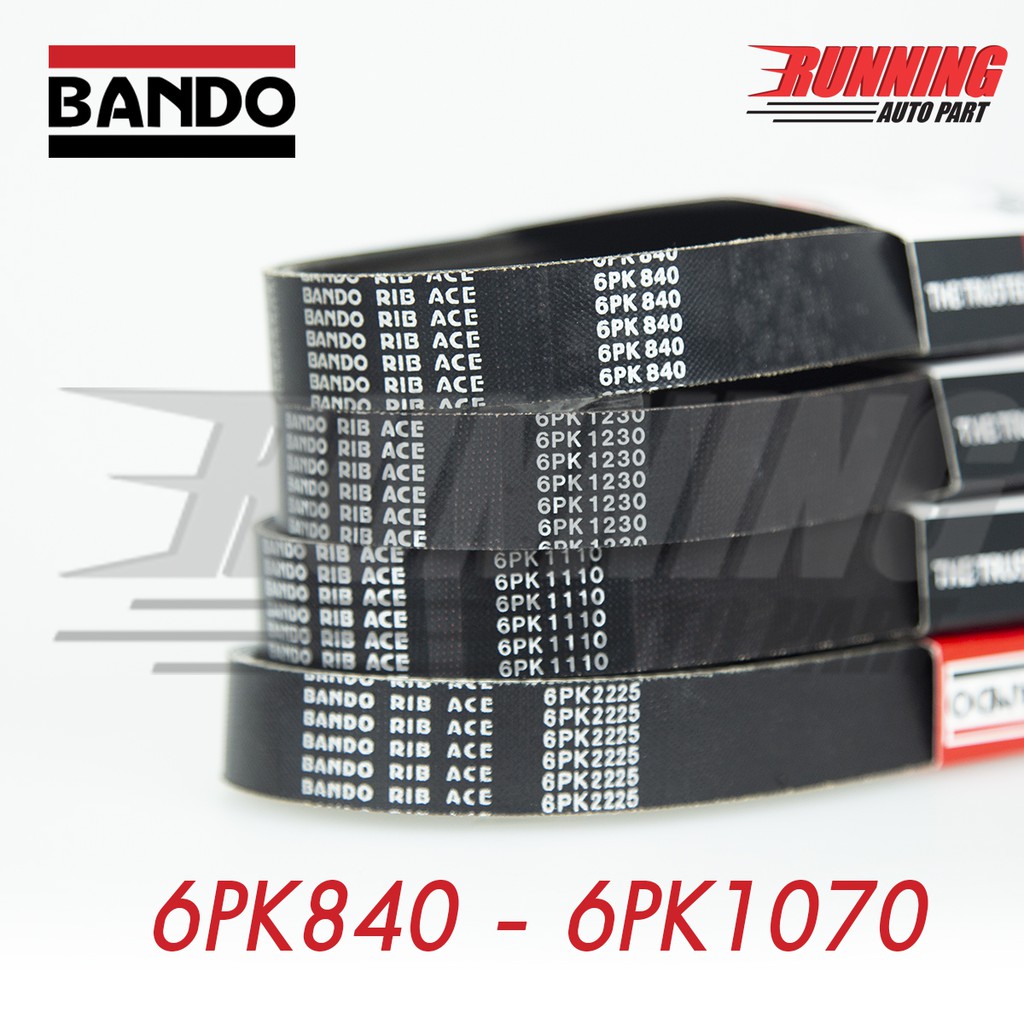 6PK BANDO RIB ACE สายพานหน้าเครื่อง BANDO 6PK 900 ถึง 6PK 995 | Shopee Thailand