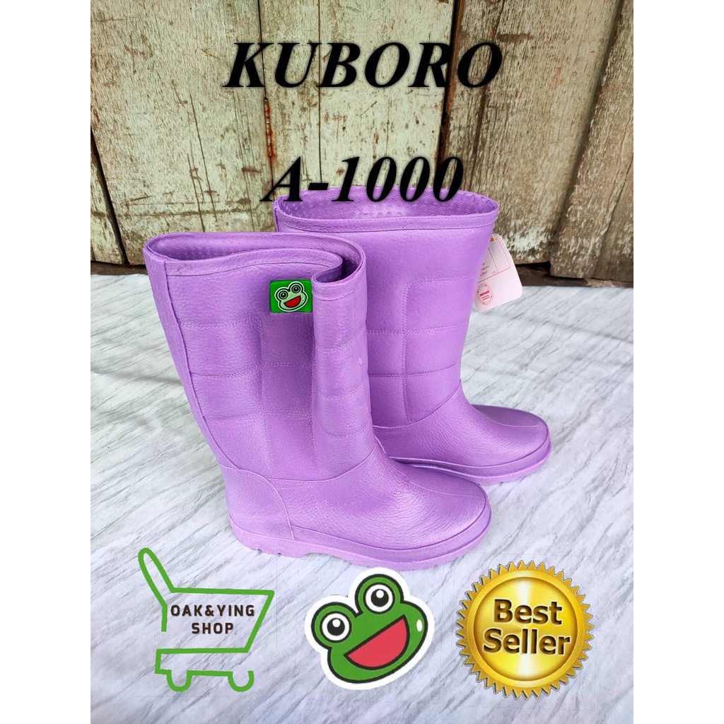 (ของแท้) รองเท้าบูทตรากบ Kuboro รุ่น A-1000 สูง12นิ้ว รองเท้าบูทกันน้ำ ...