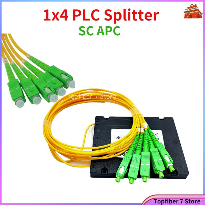 1X4 SC APC FBT Splitter Optical Coupler Fiber Optic FTTH 1*4 SC APC ...