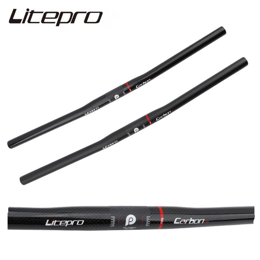 Litepro แฮนด์บาร์ คาร์บอนไฟเบอร์ น้ําหนักเบา แนวนอน 580 มม. สําหรับรถ ...