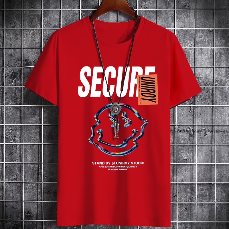 D308(พร้อมส่ง）เสื้อยืดแขนสั้ง สำหรับชายและหญิง.ลายแฟชั่งนานาชาติ ใส่ ...