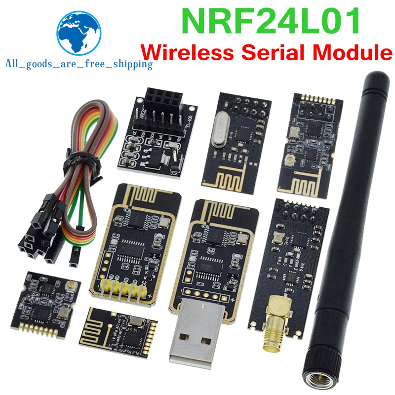 โมดูลส่งสัญญาณข้อมูลไร้สาย NRF24L01+ 2.4G 2.4GHz NRF24L01 NRF24L01+PA ...