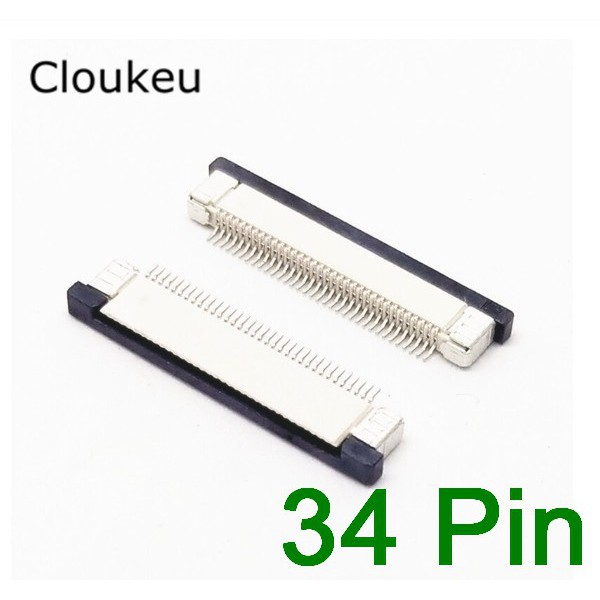 ช่องสายแพร Pitch 0.5mm Socket FFC Flexible Flat Cable 4P 6P 8P 10P 12P ...