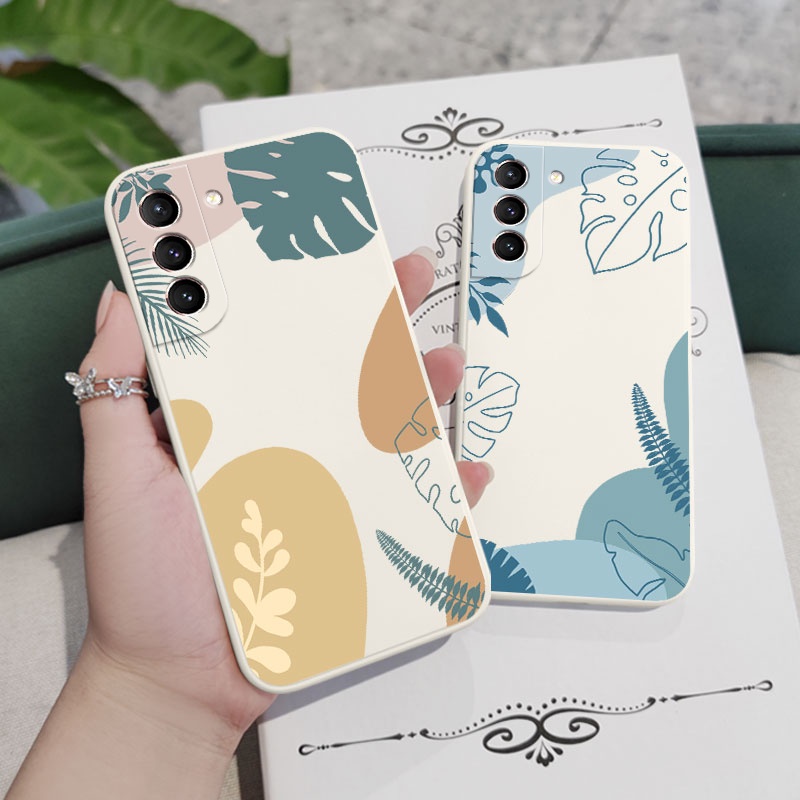 เคสโทรศัพท์มือถือ ลายใบไม้ ใส่สบาย สําหรับ Samsung Galaxy S21 FE Ultra ...