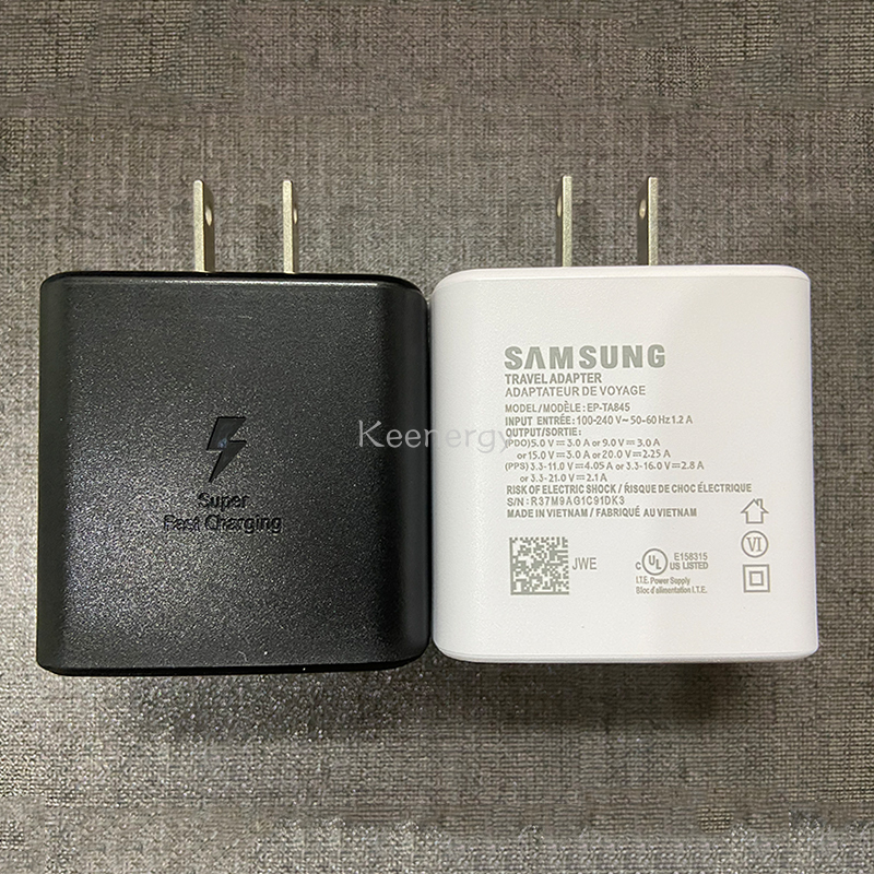 Samsung Note10 Plus 45W Super Fast Charger Travel USB PD Adapter EP-TA845 สําหรับ Galaxy A91 S20 ...