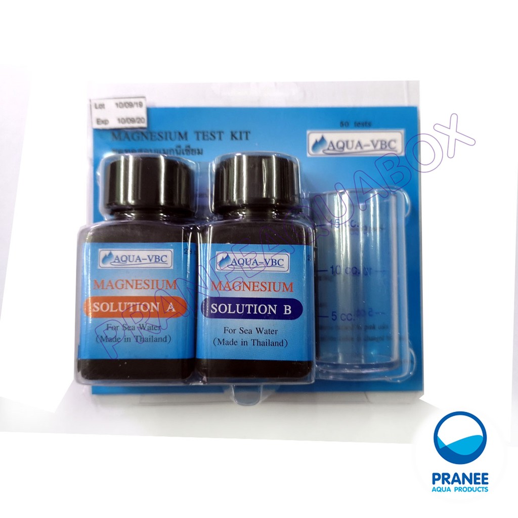 AQUA -VBC Magnesium test ชุดทดสอบค่าน้ำแมกนีเซี่ยมในน้ำเค็ม , น้ำยา ...